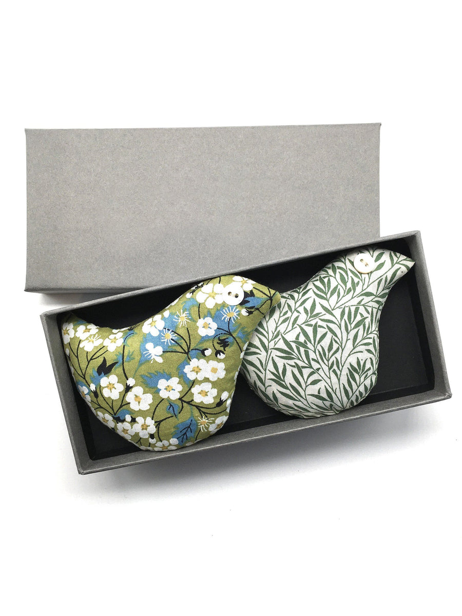 Liberty Set of 2 Lavender Filled Birds - Green – Brissi